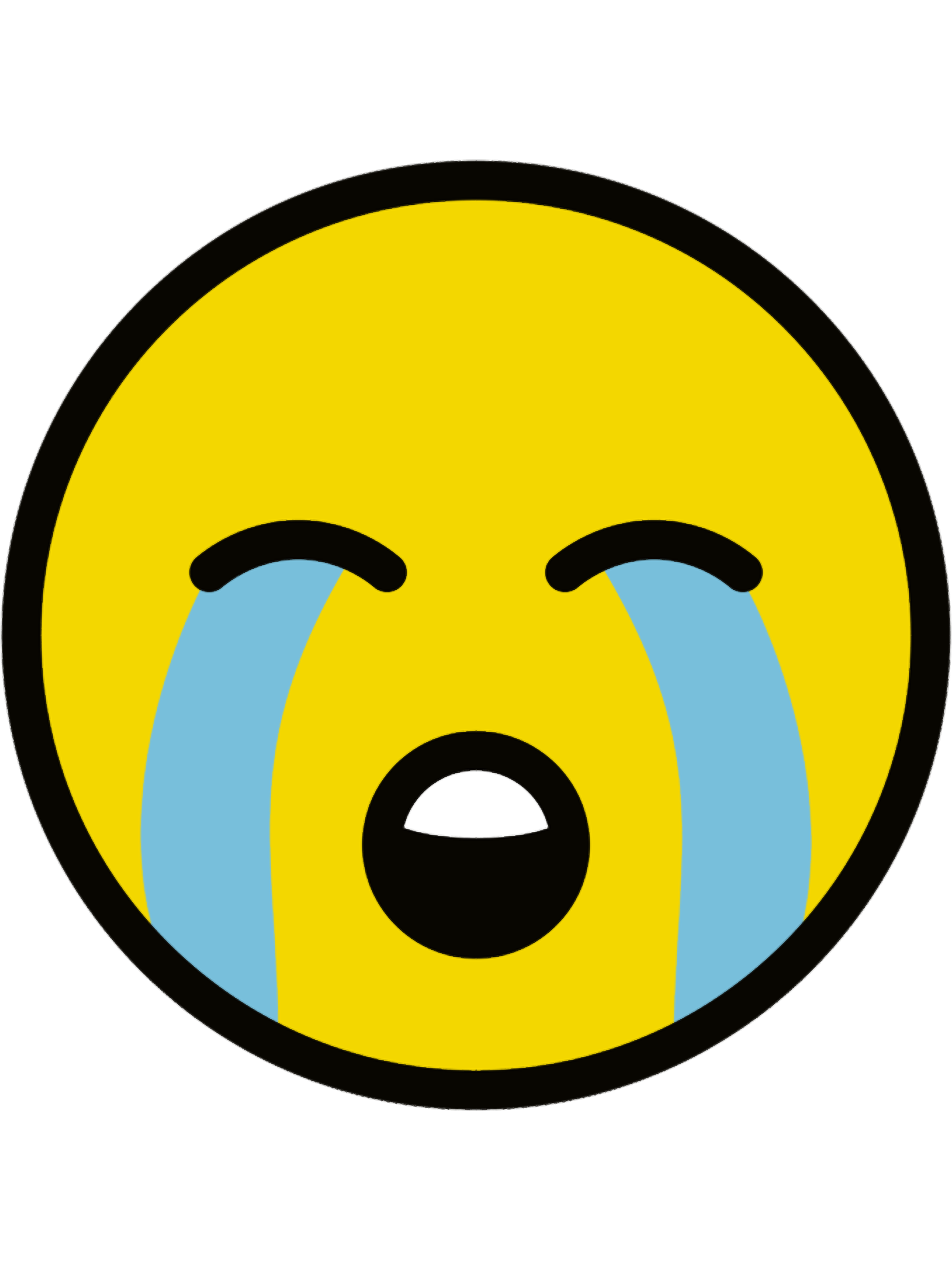 LOUDLY CRYING FACE emoji print | Inspire Uplift