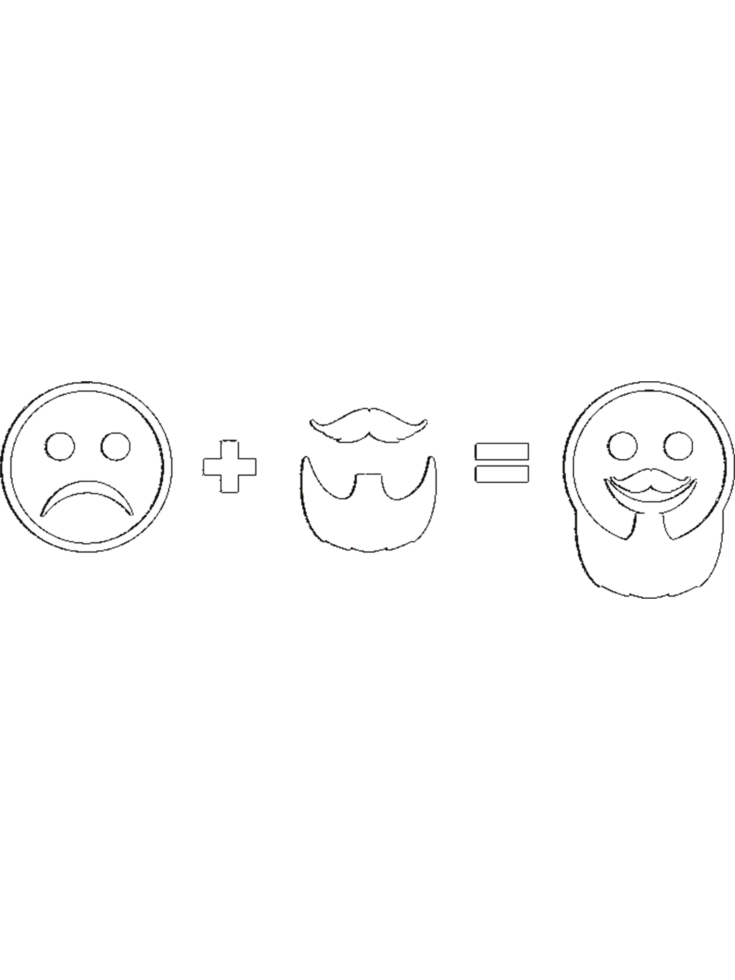 Sad Face Beard Smiley Face (1) | Inspire Uplift