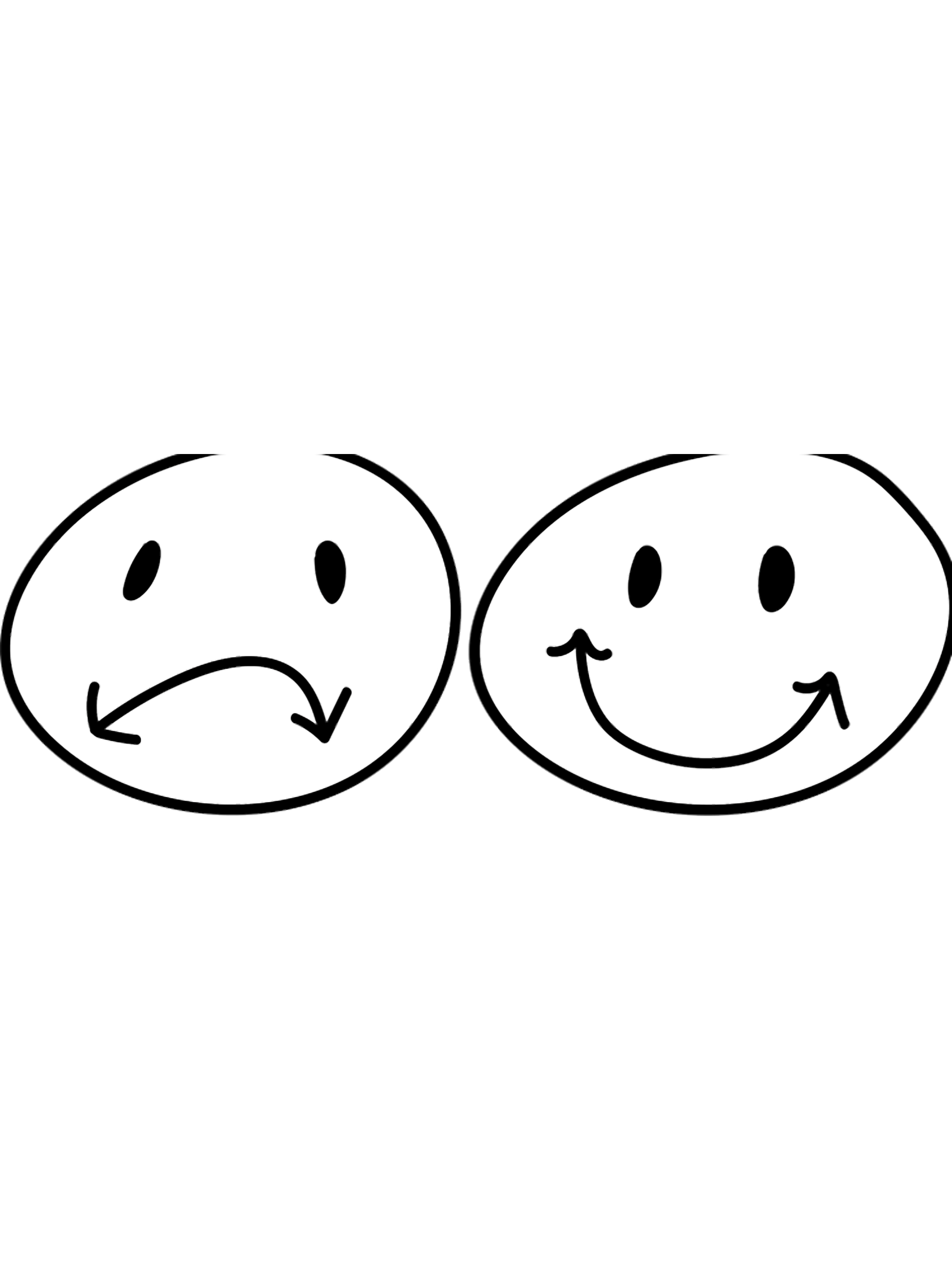 Smiley Sadly face Emoji logo Long | Inspire Uplift