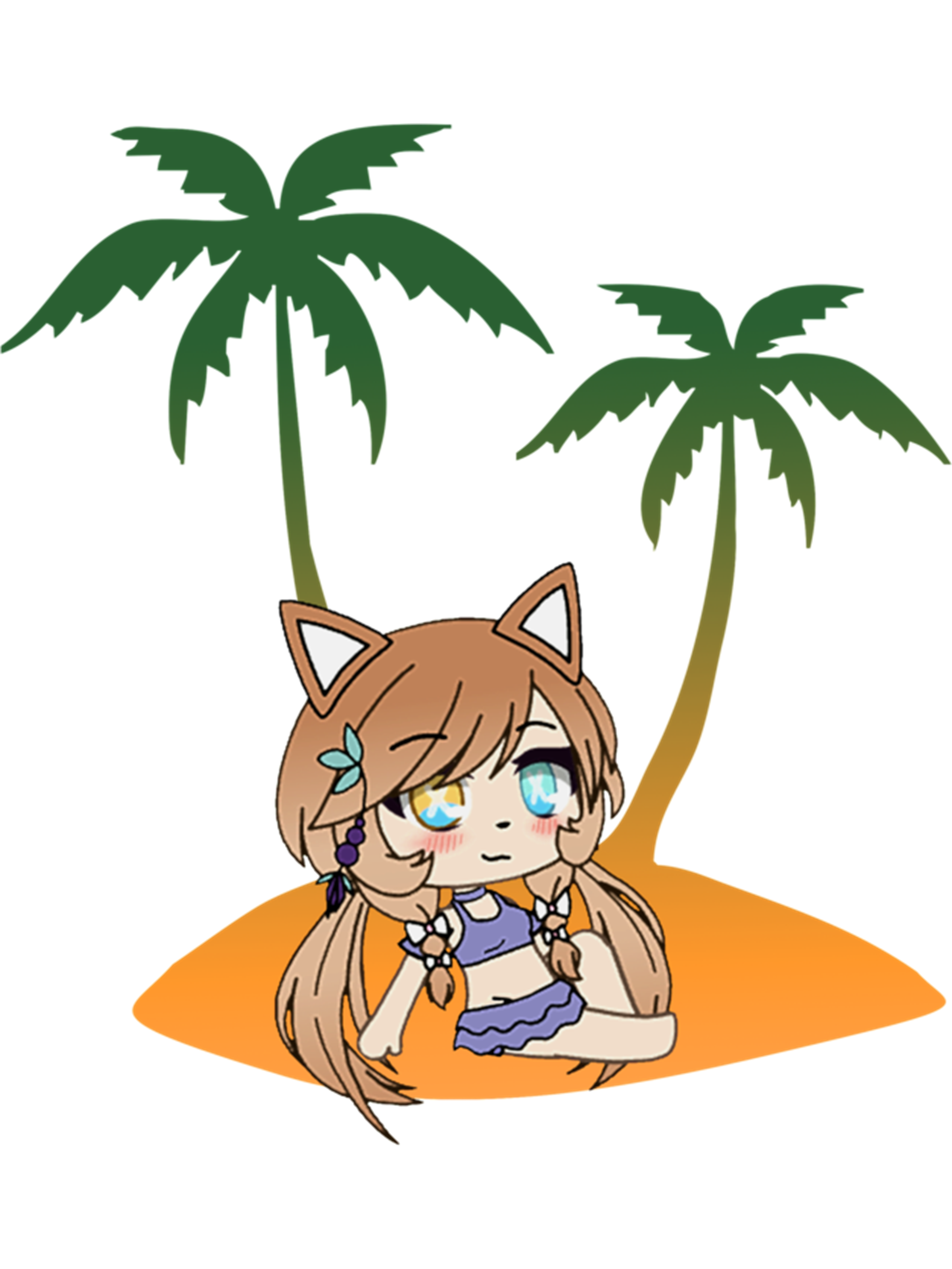 Gacha Life series - Cute Girl On The Beach | Inspire Uplift