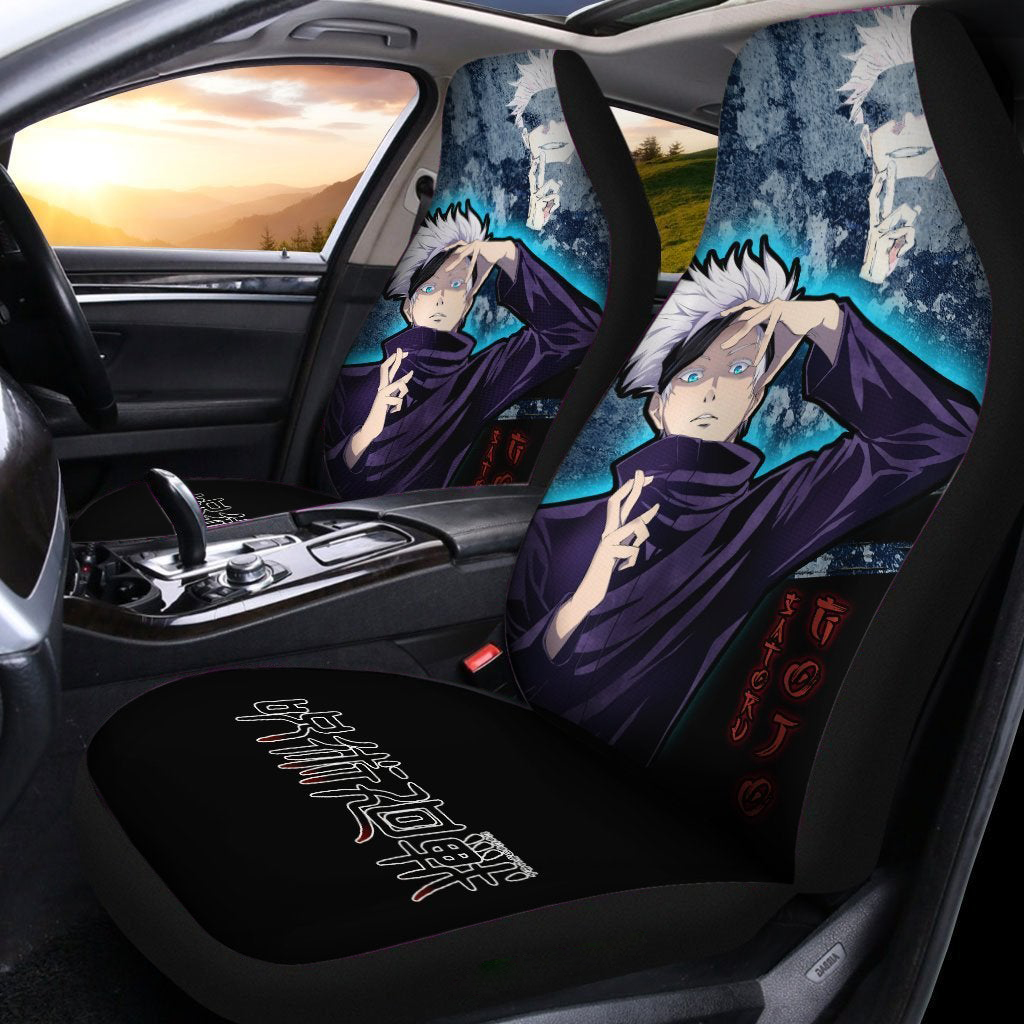 Satoru Gojo Car Seat Covers Custom Anime Jujutsu Kaisen Car | Inspire ...