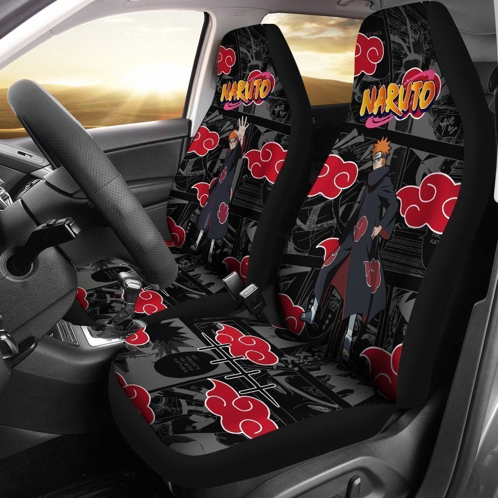Pain Akatsuki Car Seat Covers Custom Naruto Anime Car Access | Inspire ...