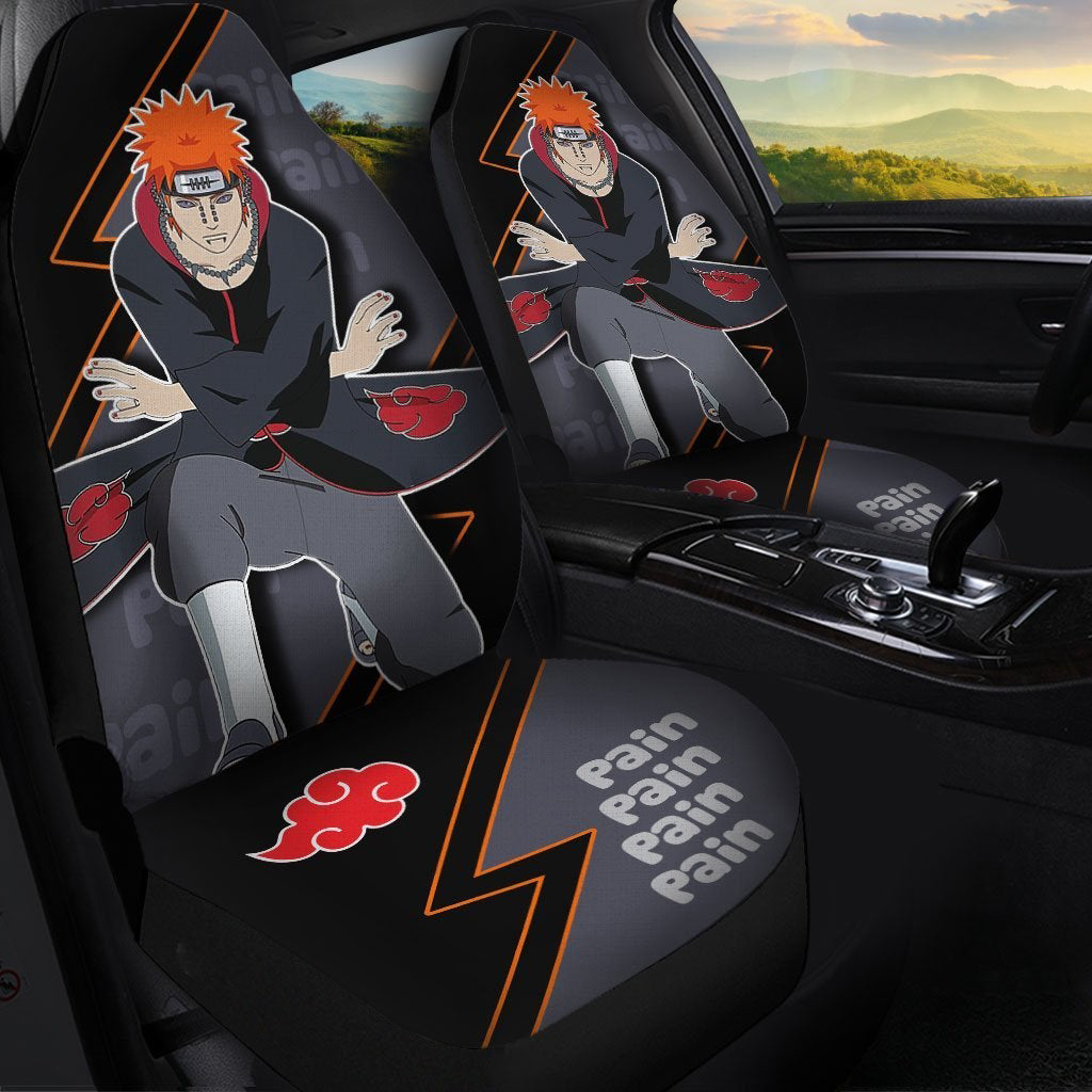 Pain Akatsuki Car Seat Covers Custom Naruto Anime Car Access | Inspire ...
