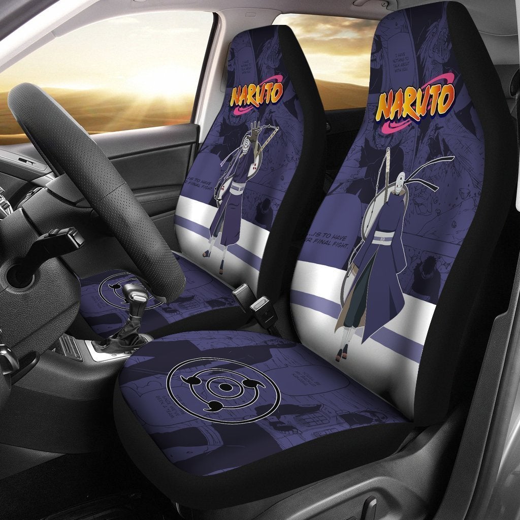Obito Car Seat Covers Custom Manga Anime Naruto Car Accessor - Inspire ...