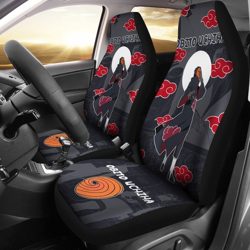 Obito Akatsuki Car Seat Covers Custom Naruto Anime Car Acces | Inspire ...