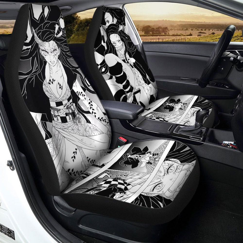 Nezuko Car Seat Covers Custom Kimetsu No Yaiba Manga Car Acc - Inspire ...