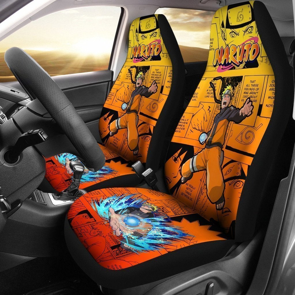 Naruto Jutsu Car Seat Covers Custom Anime Car Accessories - Inspire Uplift