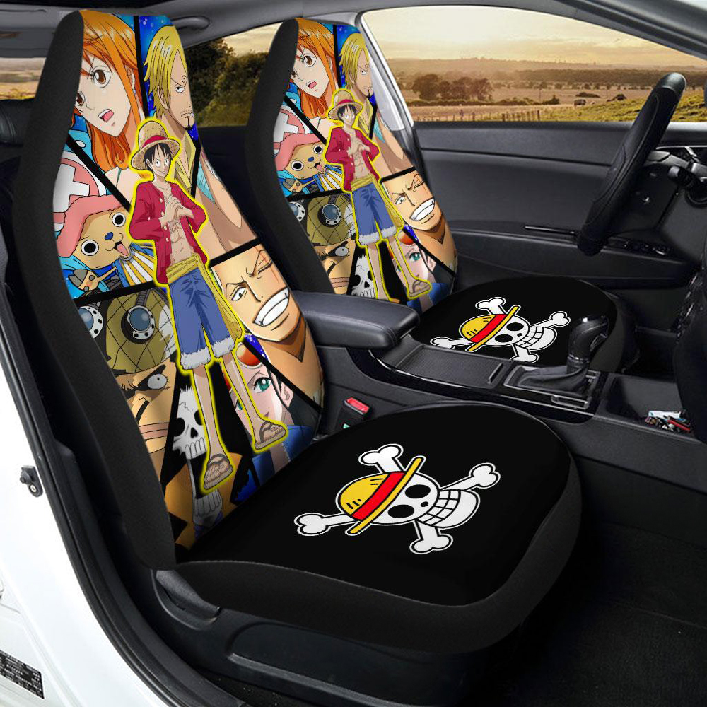 Monkey D. Luffy Car Seat Covers Custom Dragon Ball Anime Car | Inspire ...