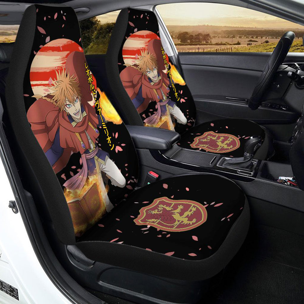 Leopold Vermillion Car Seat Covers Custom Anime Black Clover - Inspire ...