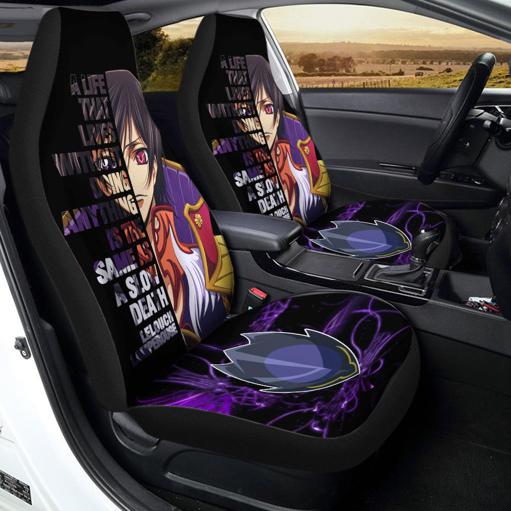 Lelouch Lamperouge Car Seat Covers Custom Code Geass Anime C | Inspire ...