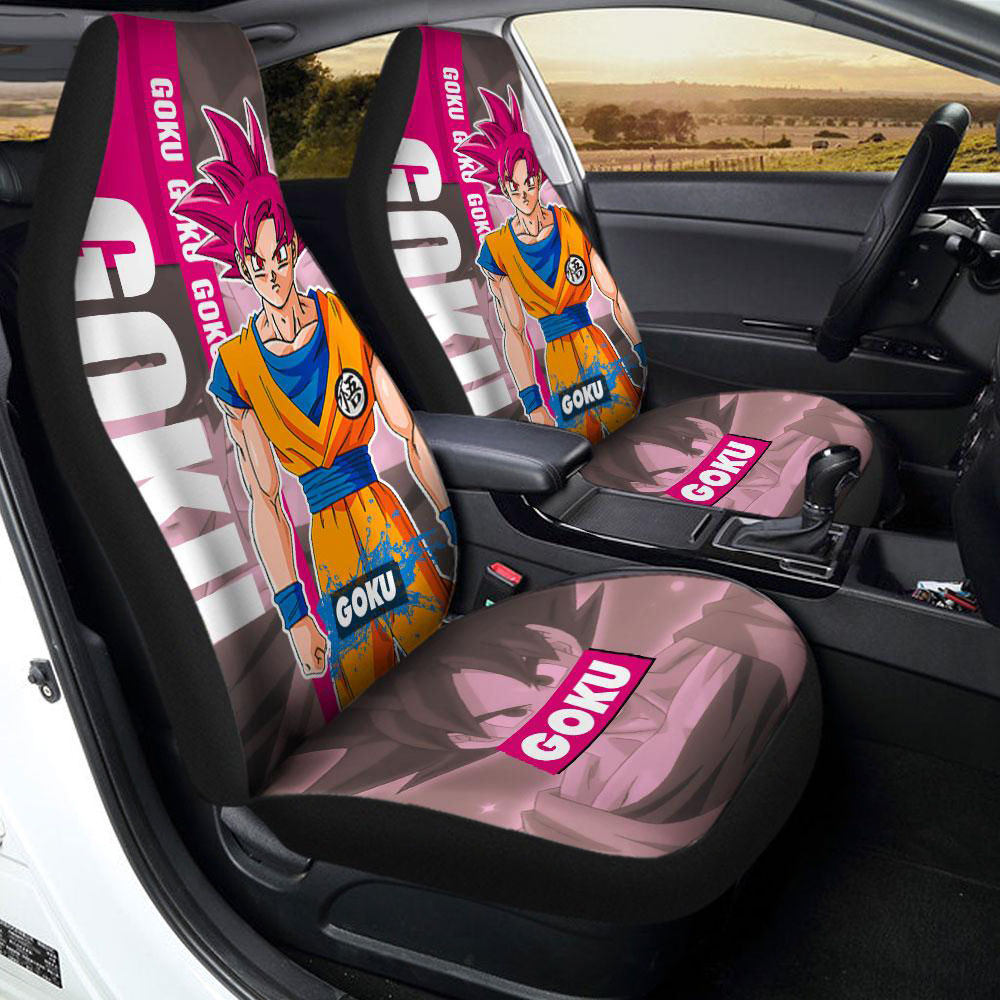 Goku God Car Seat Covers Custom Dragon Ball Anime Car Access | Inspire ...