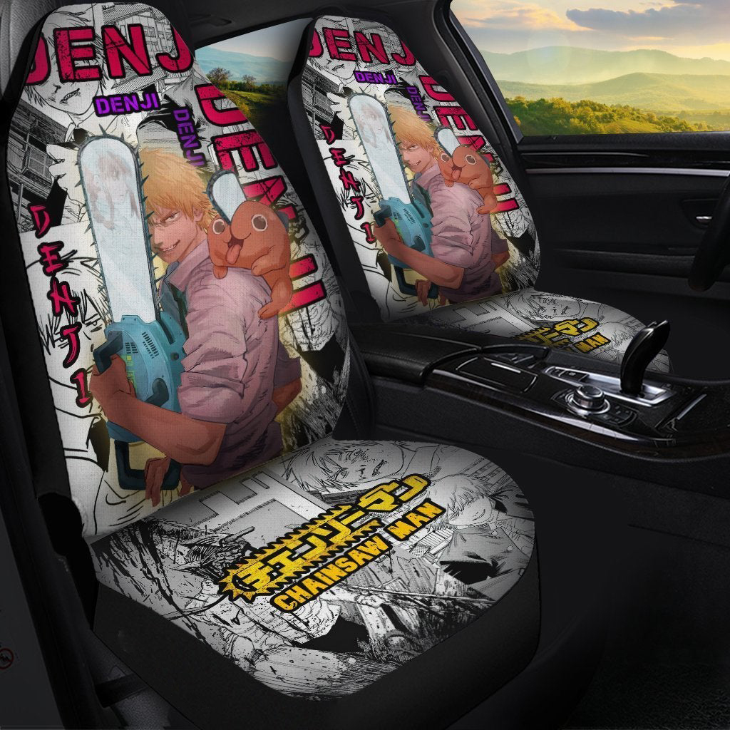 Chainsaw Man Denji Car Seat Covers Custom Anime Car Accessor | Inspire ...