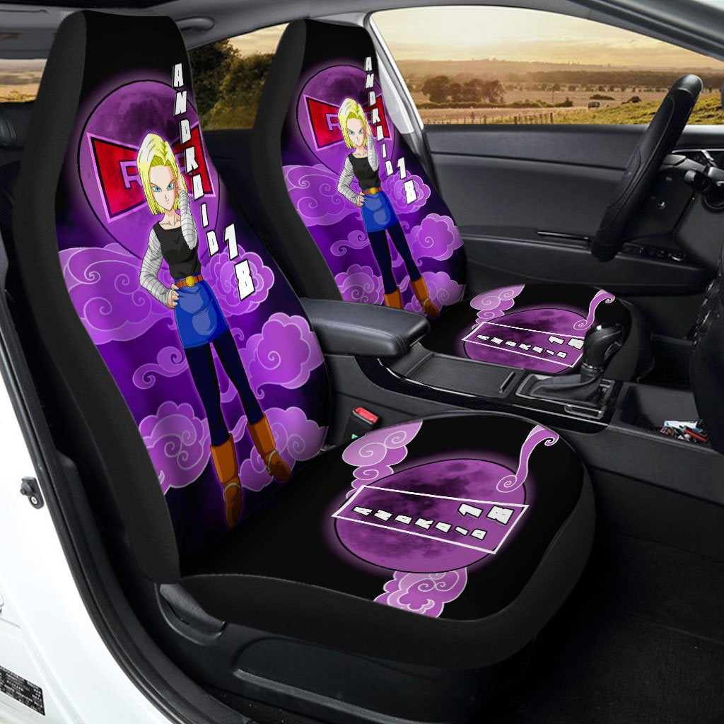 Android 18 Car Seat Covers Custom Dragon Ball Anime Car Inte - Inspire ...