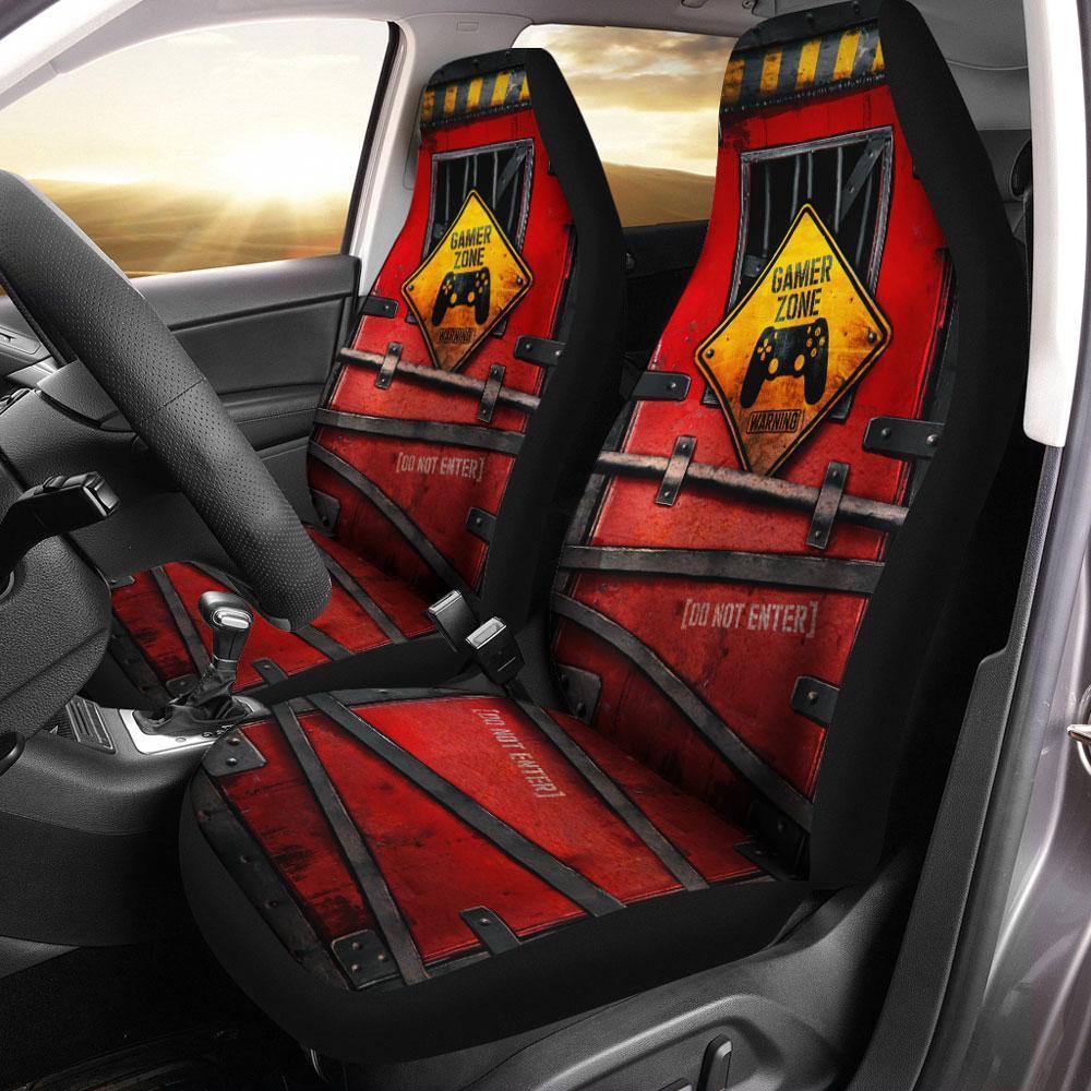 Game Zone Warning Car Seat Covers | Inspire Uplift
