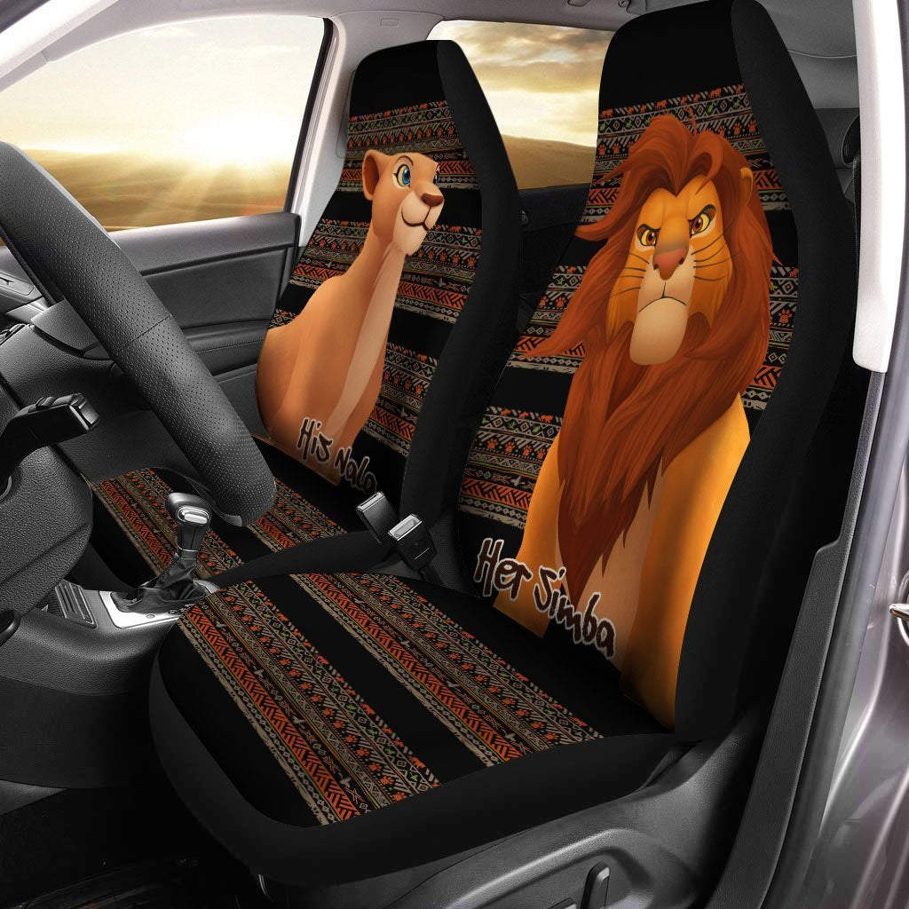 Lion King Simba And Nala Car Seat Covers Custom Couple Car A | Inspire ...