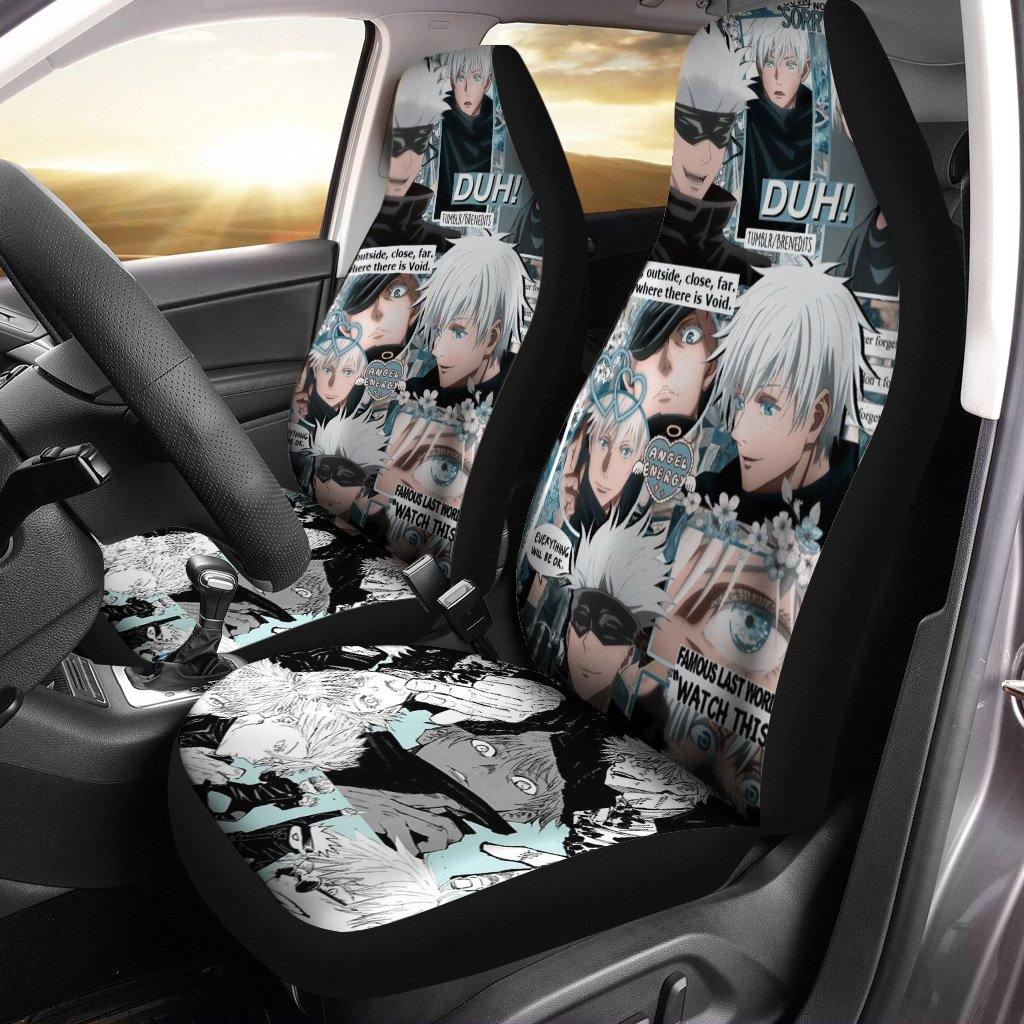 Gojo Sensei Jujutsu Kaisen Anime Custom Car Seat Covers - Inspire Uplift