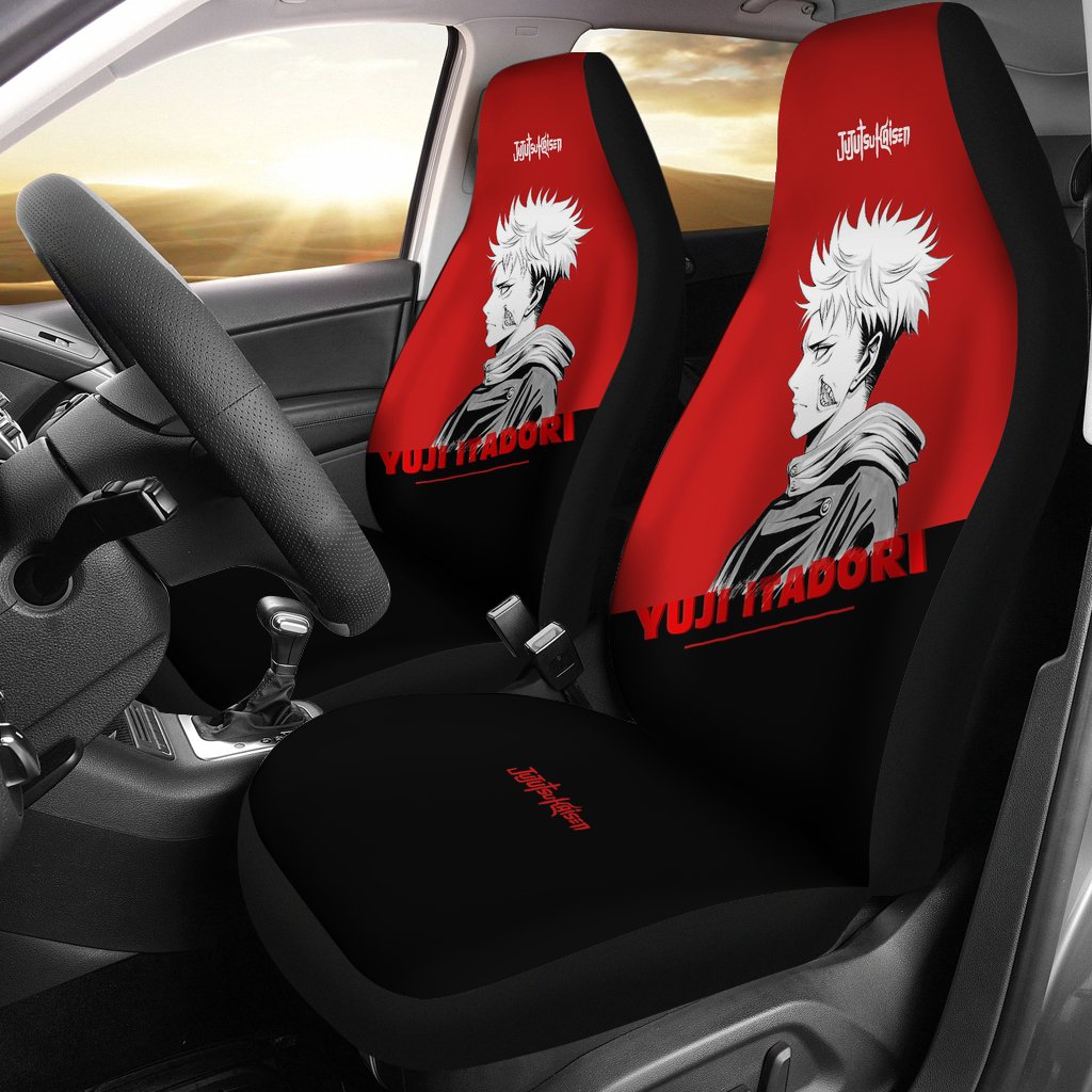 Yuji Itadori Seat Covers Fan Art Jujutsu Kaisen Anime Car Se | Inspire ...