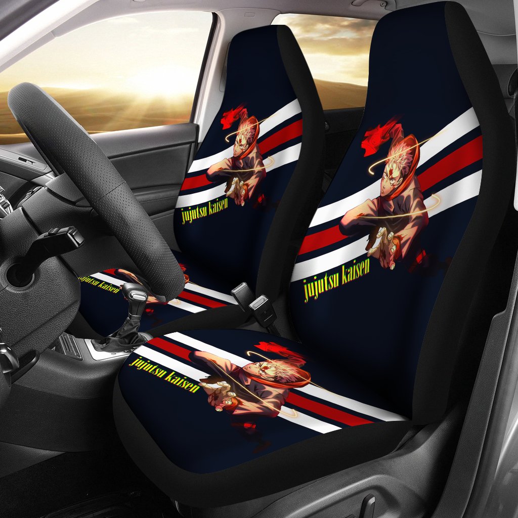 Yuji Itadori Car Seat Covers Fan Art Jujutsu Kaisen Anime Se - Inspire ...
