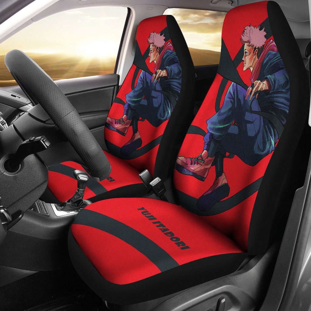 Yuji Itadori Car Seat Covers Fan Art Jujutsu Kaisen Anime Se - Inspire ...