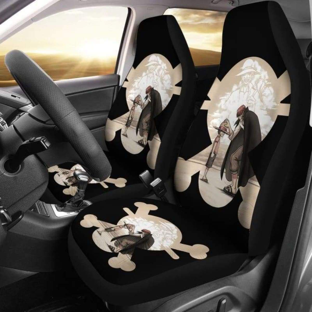 Shanks Luffy One Piece Car Seat Covers - Inspire Uplift