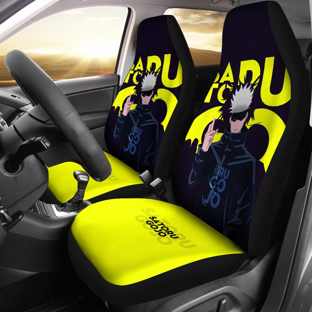 Satoru Gojo Jujutsu Kaisen Car Seat Covers Anime Seat Covers | Inspire ...