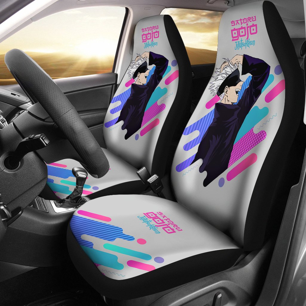 Satoru Gojo Jujutsu Color Kaisen Car Seat Covers Anime Seat | Inspire ...