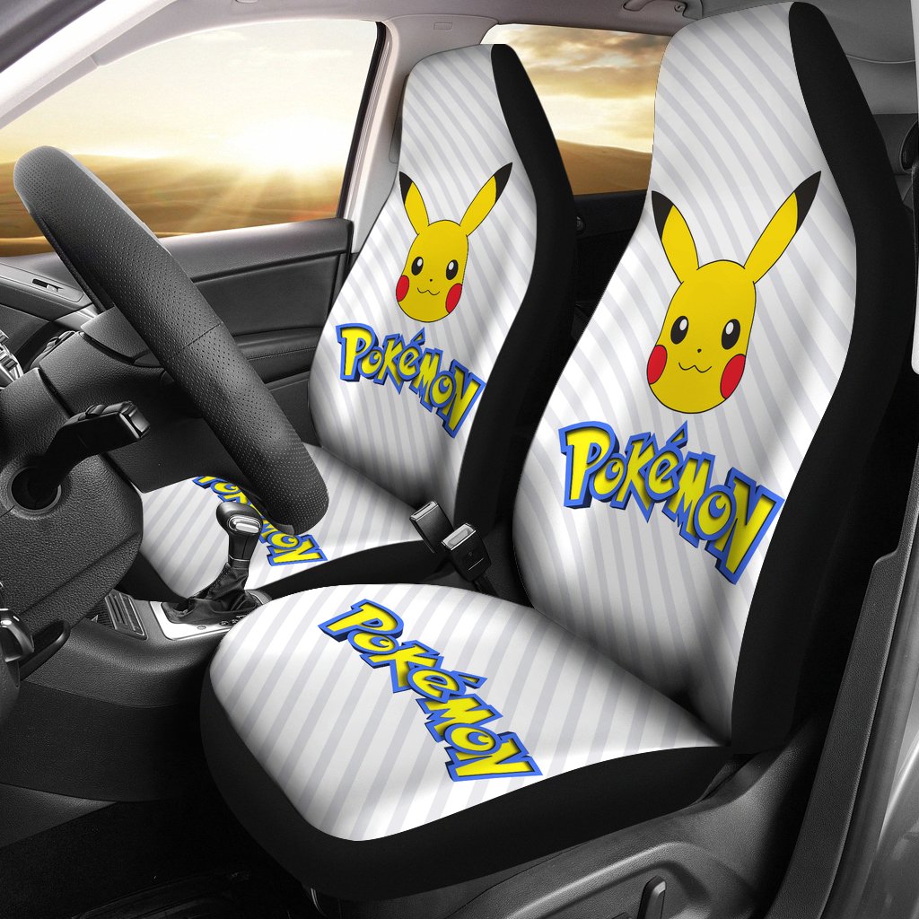 Pokemon Pikachu Seat Covers Anime Car Seat Covers | Inspire Uplift