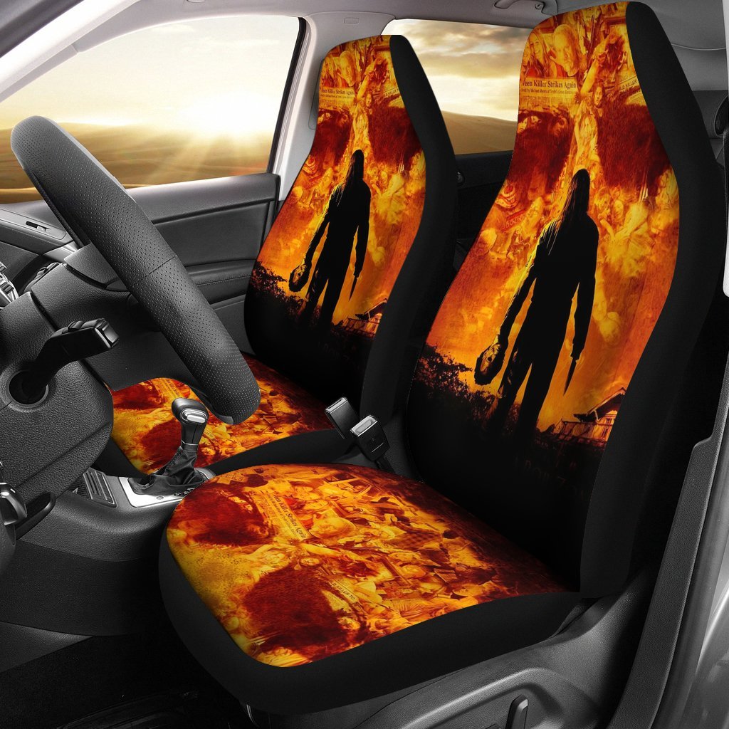 Horror Movie Car Seat Covers | Michael Myers Take Off Mask F | Inspire ...
