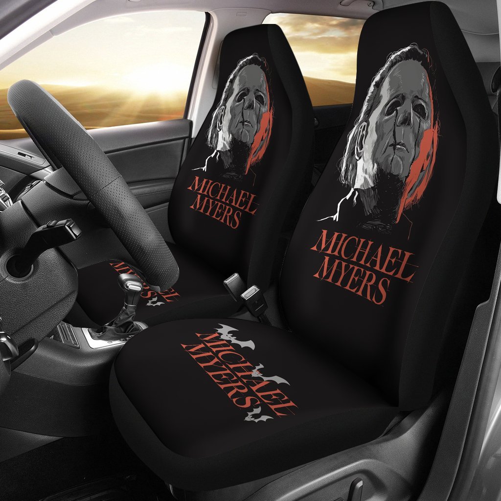 Horror Movie Car Seat Covers | Michael Myers Crying Stone Te | Inspire ...