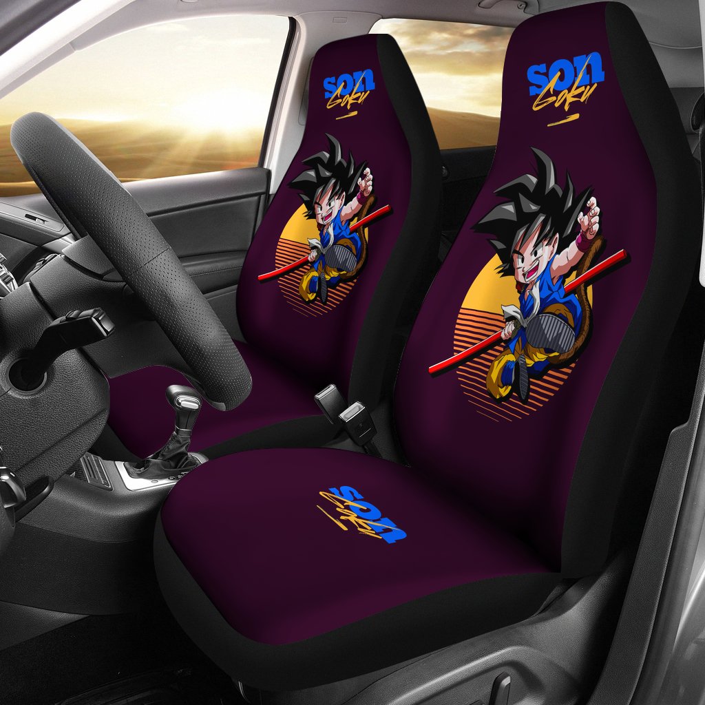 Goku Kid Pop Art Dragon Ball Anime Car Seat Covers | Inspire Uplift