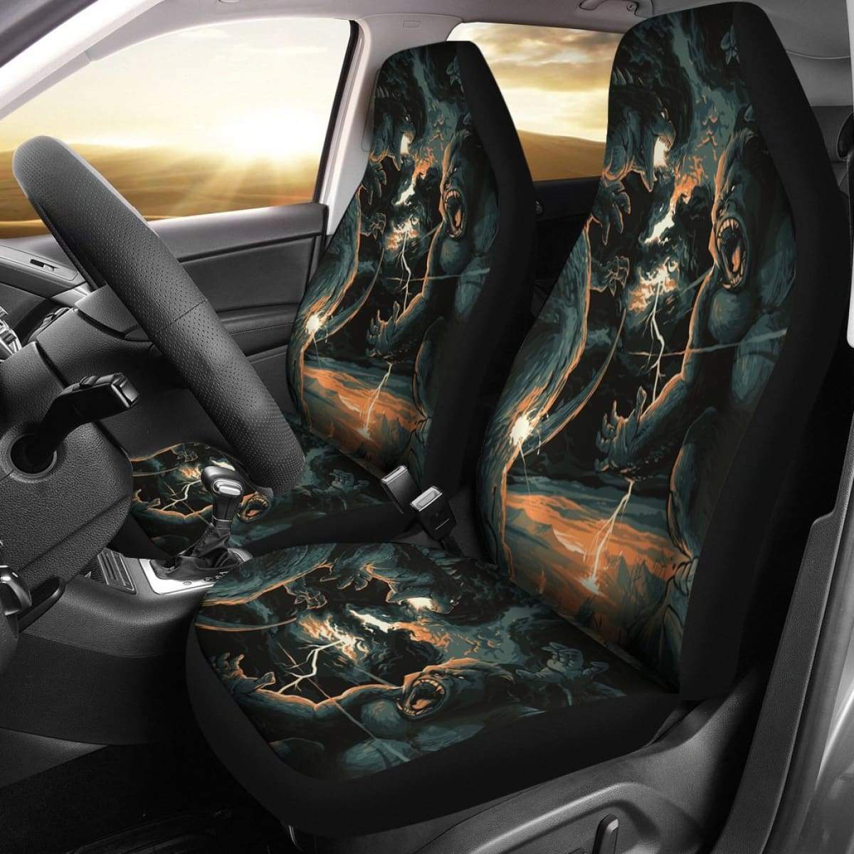 Godzilla Fight King Kong 2024 Seat Covers Amazing Gift Ideas | Inspire ...