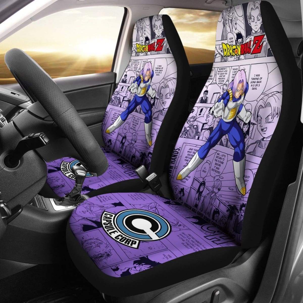 Trunks Dragon Ball Z Car Seat Covers Manga Mixed Anime | Inspire Uplift