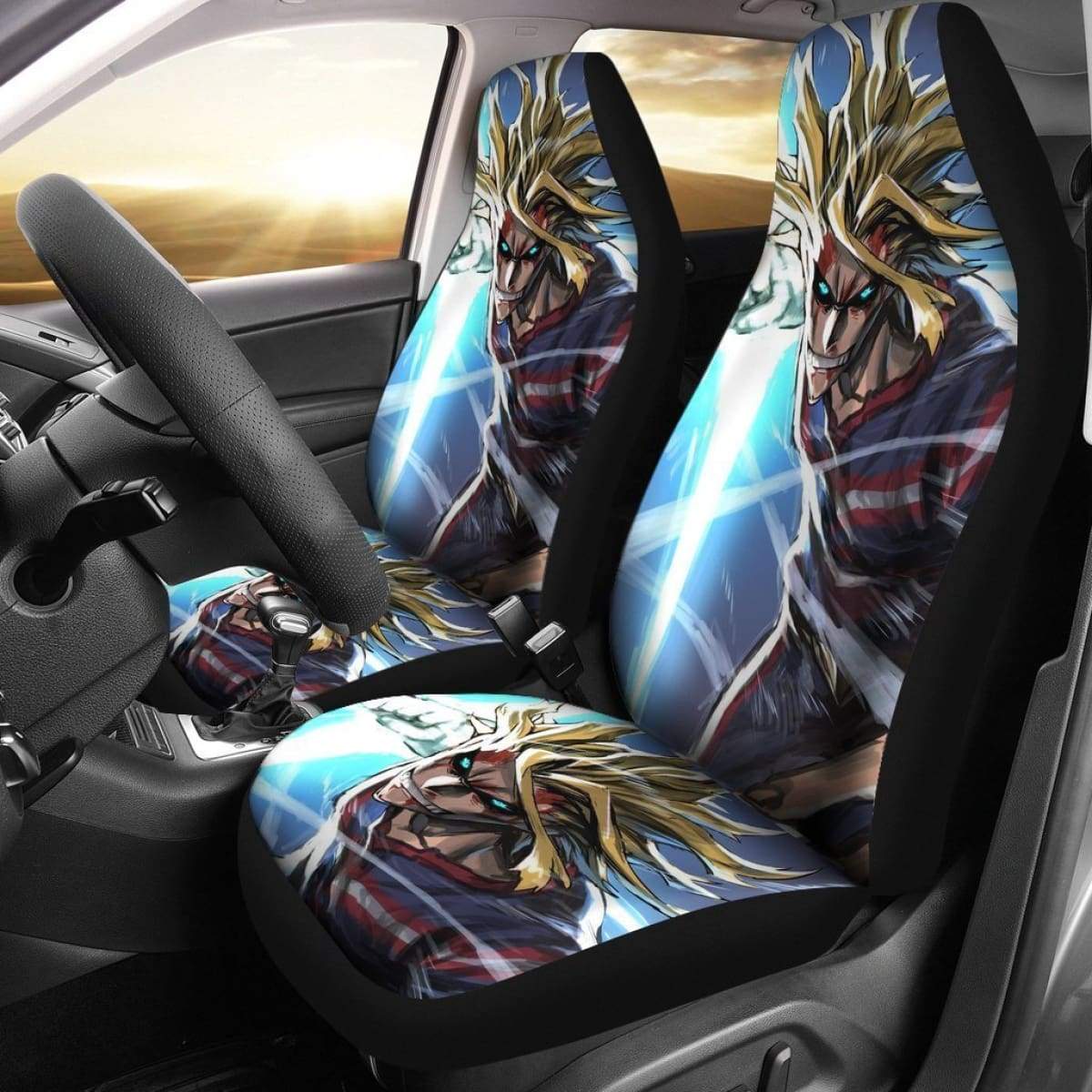 Toshinori Yagi Hero Car Seat Covers Mha Anime Car Decor - Inspire Uplift