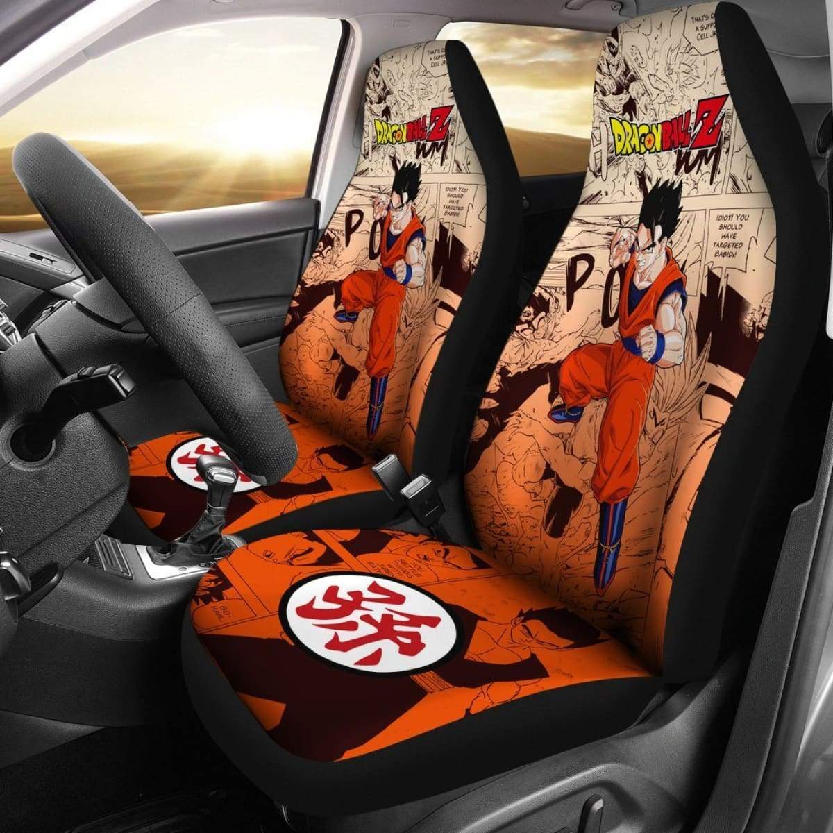 Son Gohan Dragon Ball Z Car Seat Covers Manga Mixed Anime Gr | Inspire ...