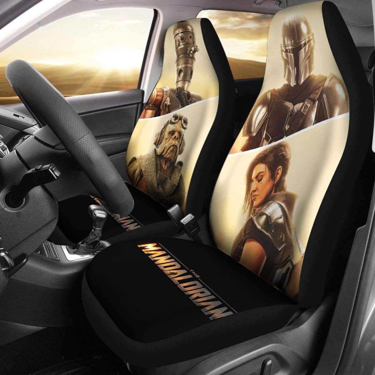 Mandalorian Car Seat Covers Ig 88 Cara Kuiil Characters | Inspire Uplift