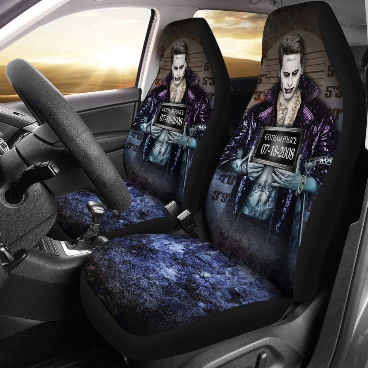 Joker Gotham Police Dc Comics Car Seat Covers | Inspire Uplift
