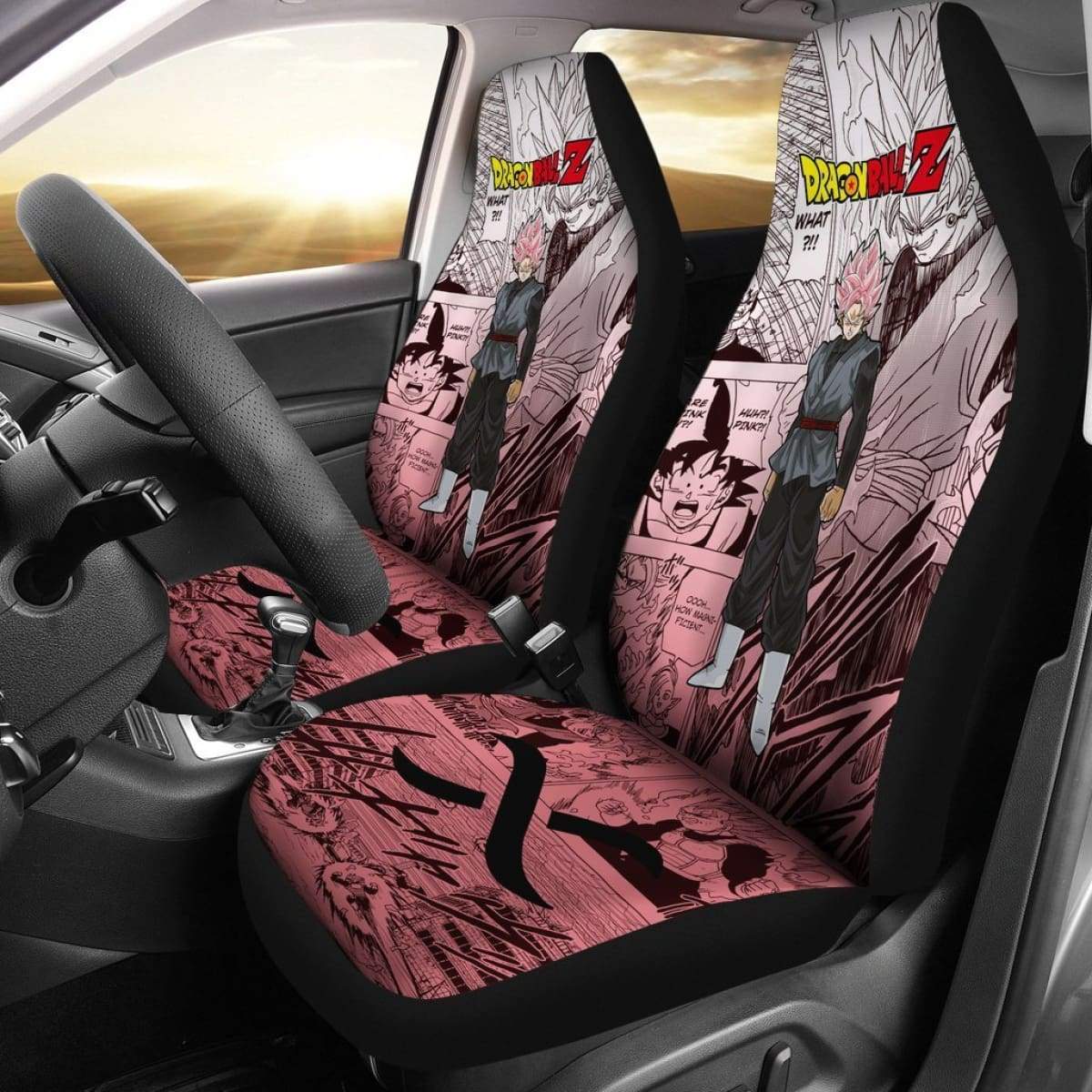 Goku Black Rose Dragon Ball Z Car Seat Covers Manga Mixed An | Inspire ...
