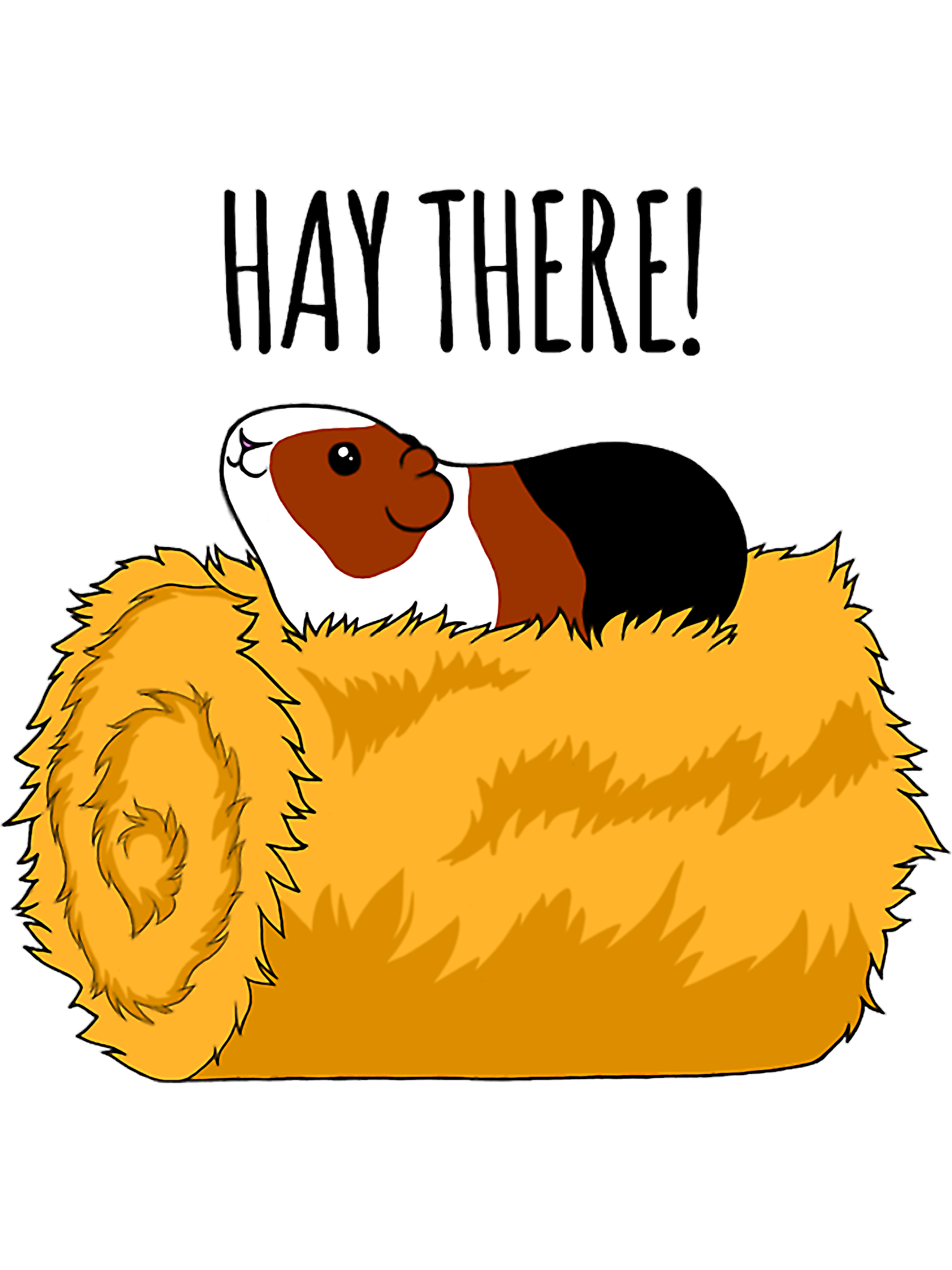 Hay there - Piggy on a Hay Bale | Inspire Uplift