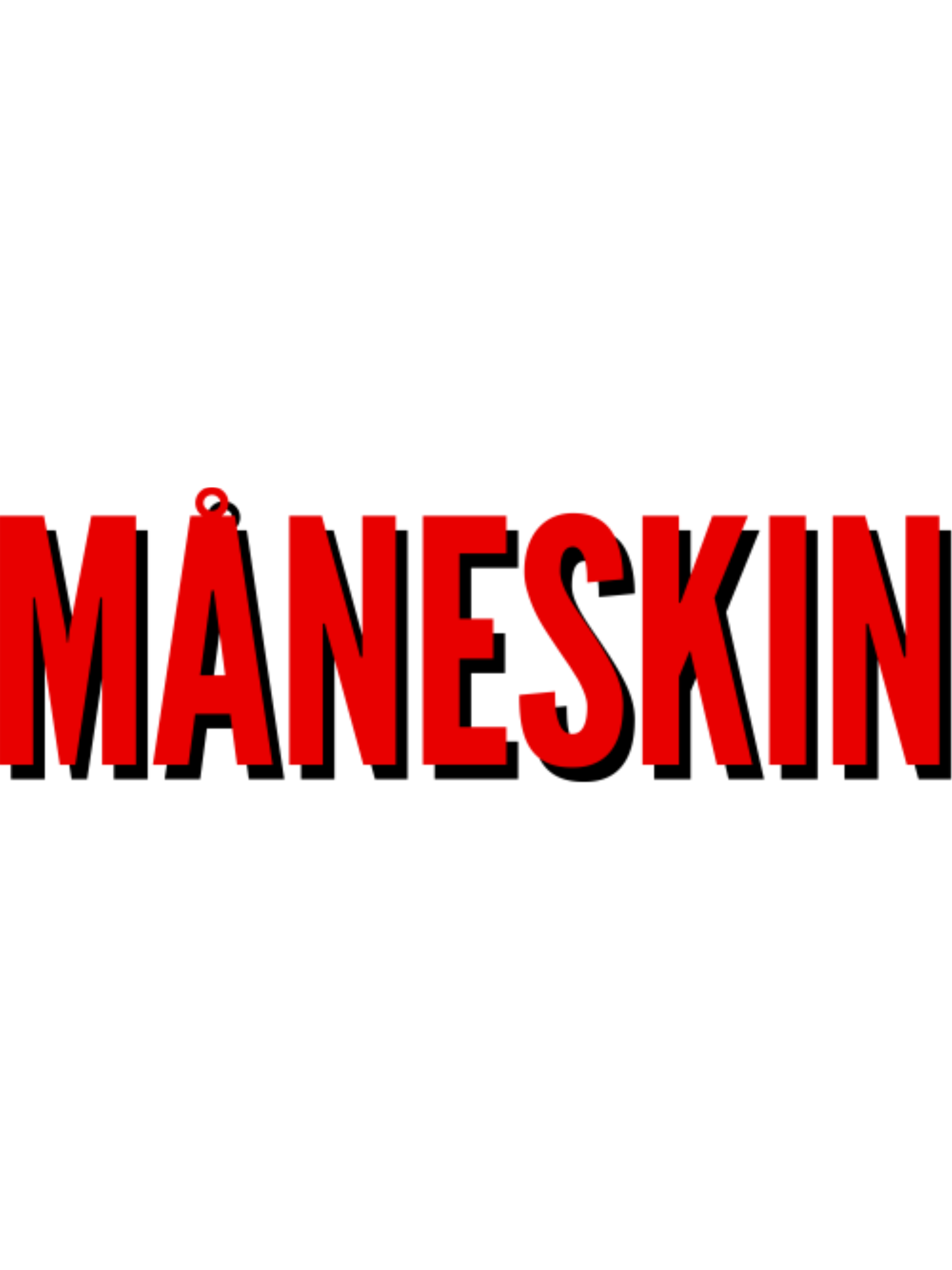 Maneskin - Band Name Red on Black20 | Inspire Uplift