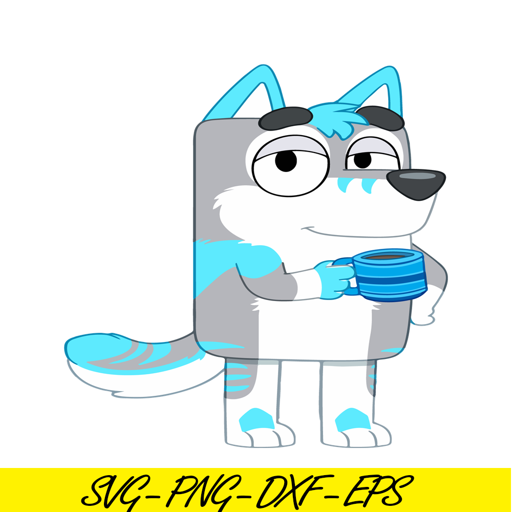Bluey Blue Color SVG PNG PDF Bluey Cartoon SVG Bluey Vibes S | Inspire ...
