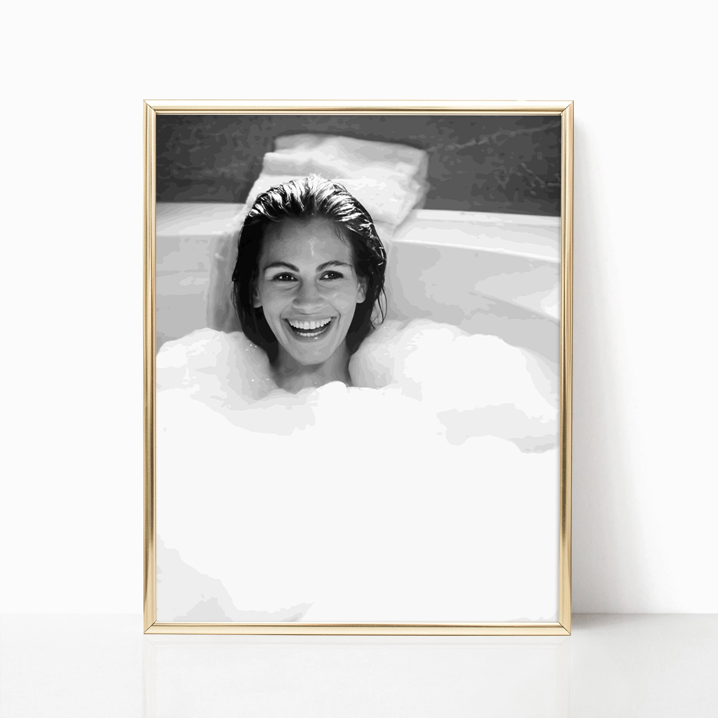 Julia Roberts Pretty Woman Bathtub Movie Poster Black And Whit Inspire 7097