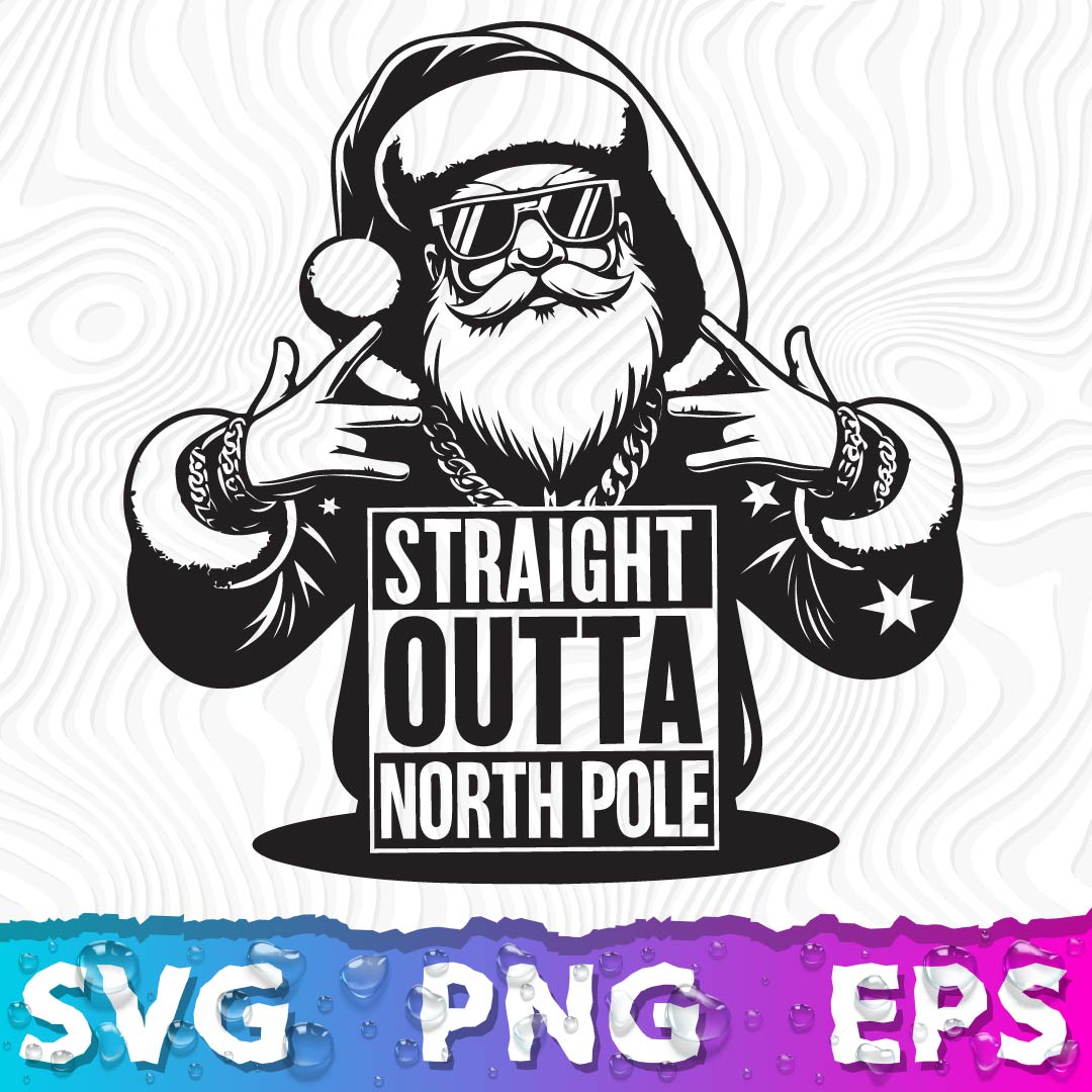 Santa Claus SVG, Santa PNG Transparent, Hip Hop Santa, Santa | Inspire ...