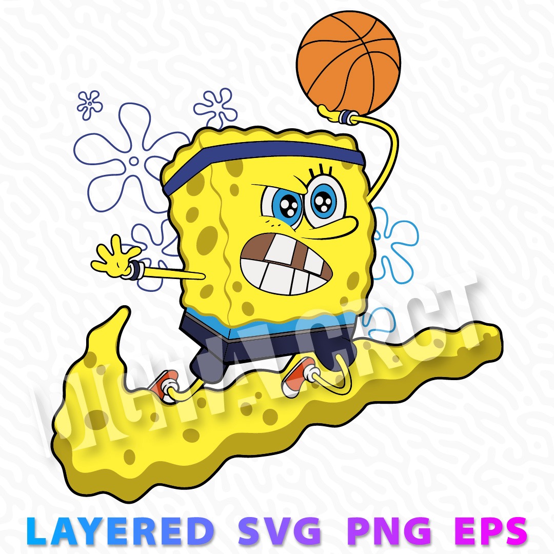 Nike Basketball SpongeBob Art - Fun Athletic Character Playi - Inspire ...