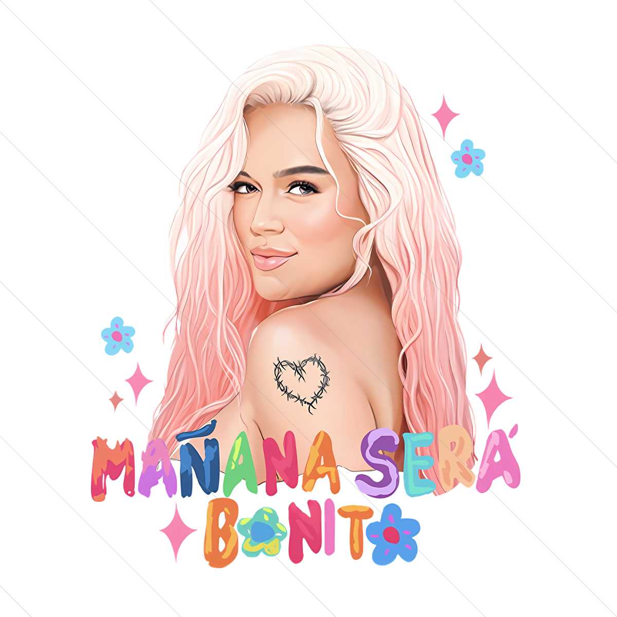 Karol G Pink Hair Manana Sera Bonito PNG File | Inspire Uplift
