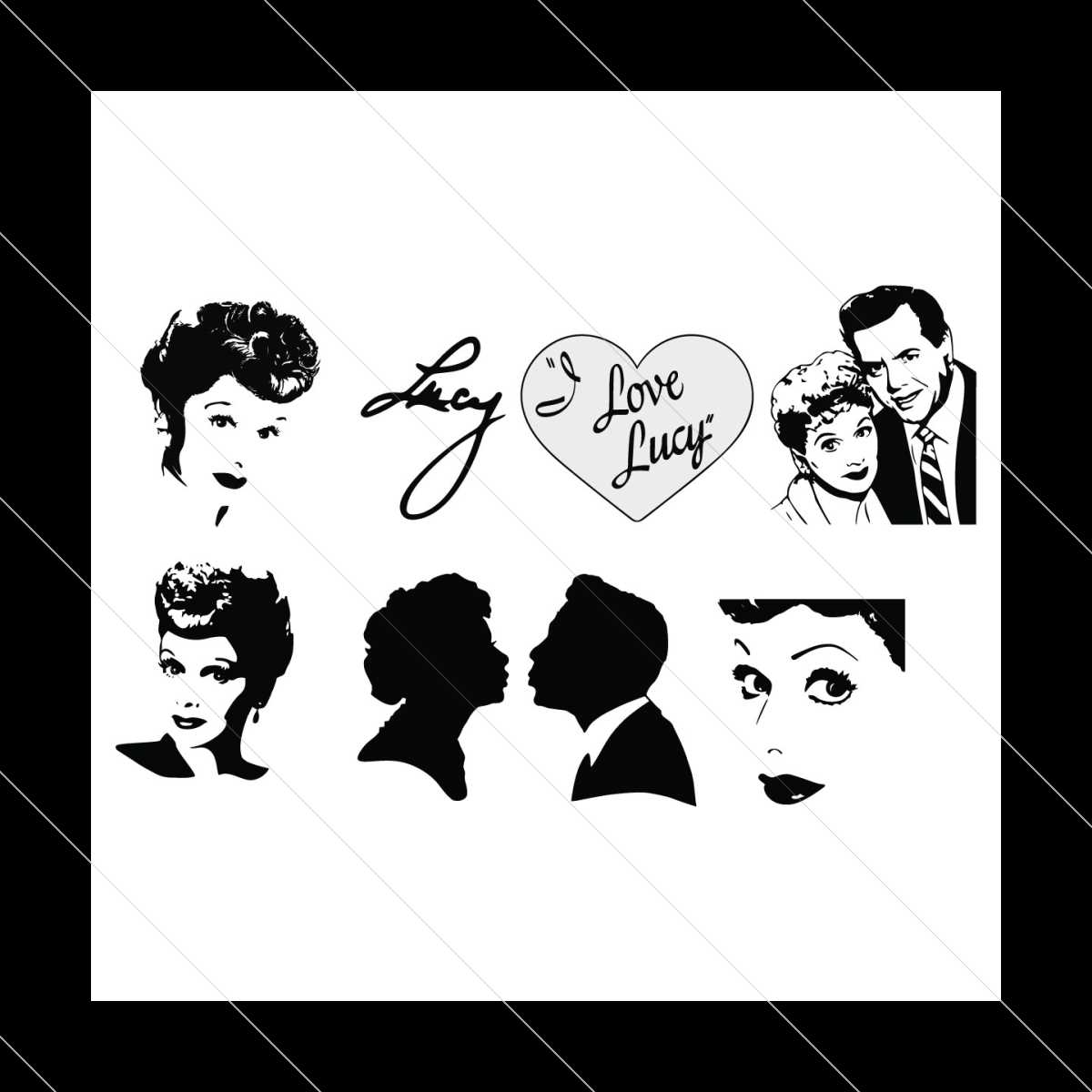 I Love Lucy Svg | Inspire Uplift