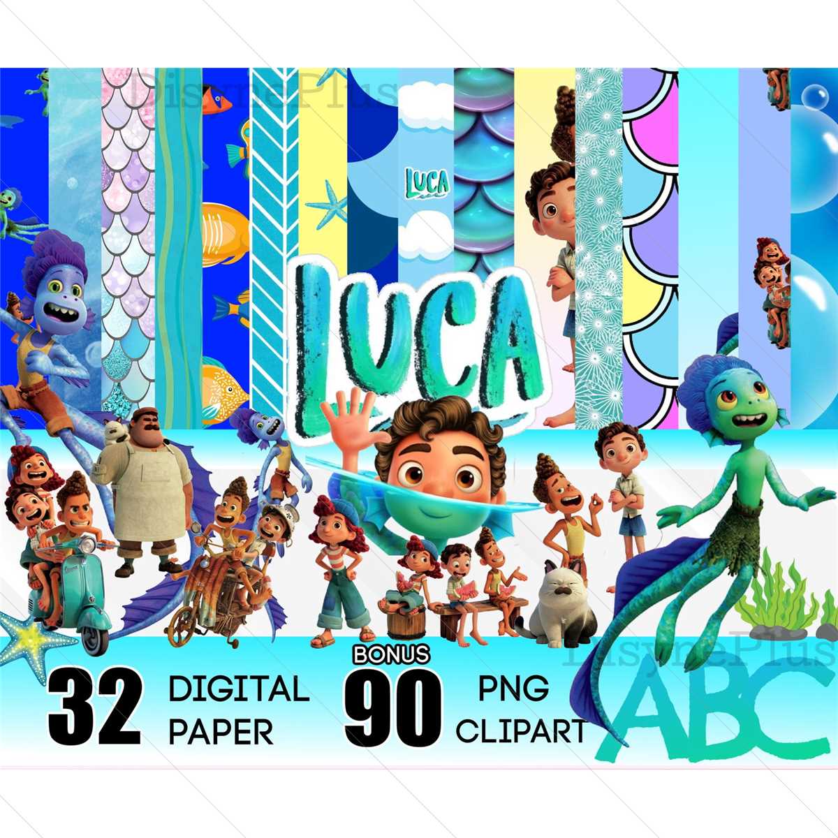 Luca Wallpaper Disney Bundle PNG | Inspire Uplift