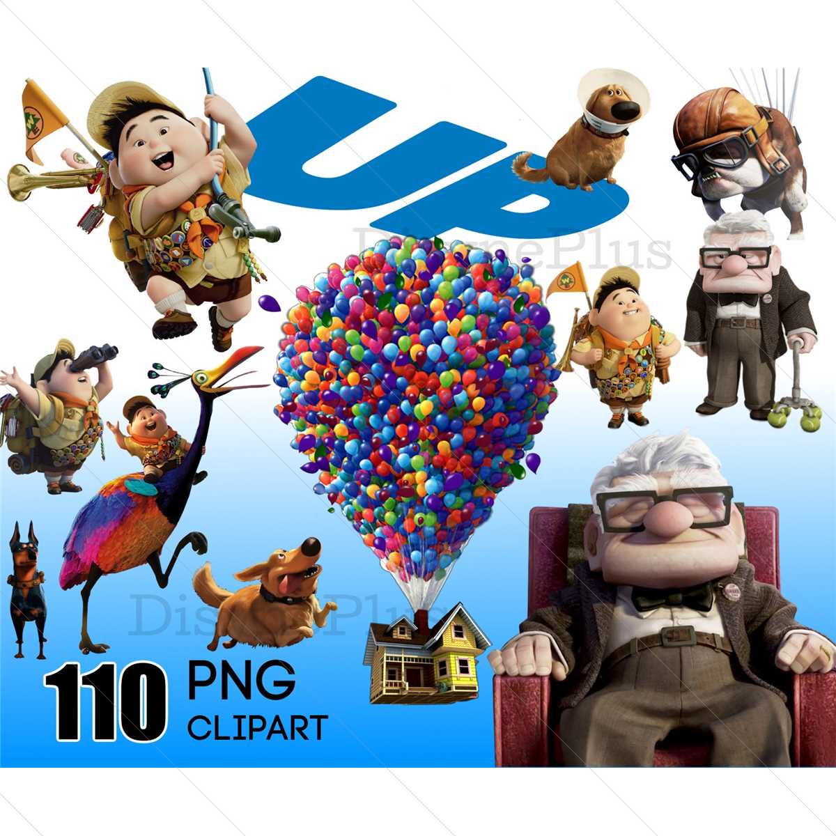 Up Disney Movie Bundle PNG | Inspire Uplift