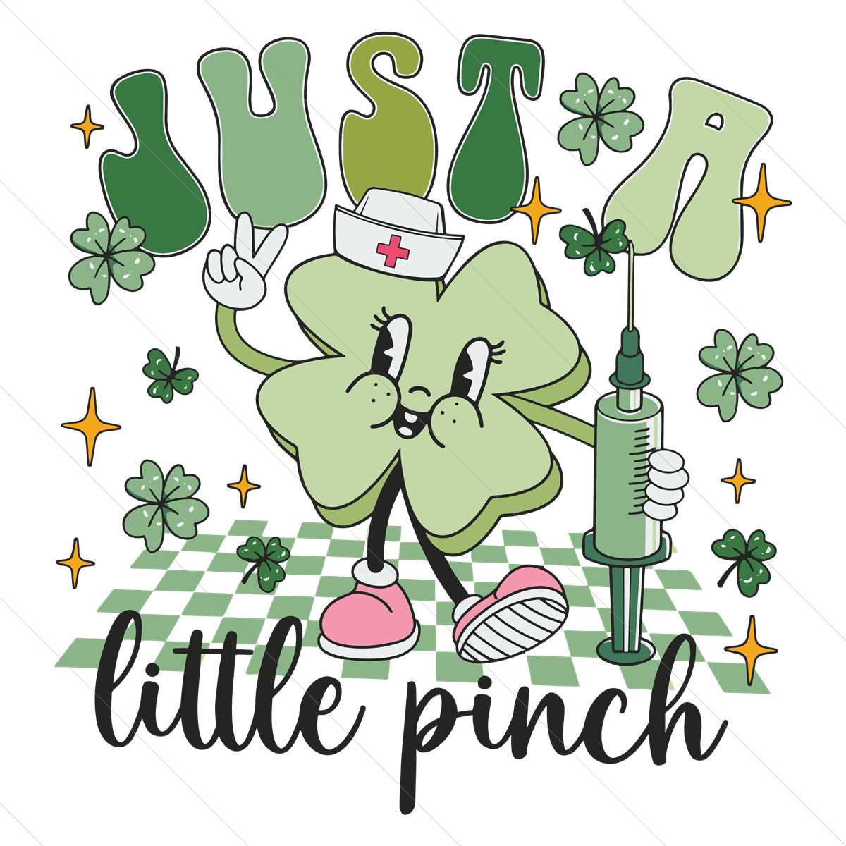 Funny Just A Little Pinch ICU Nurse SVG File | Inspire Uplift