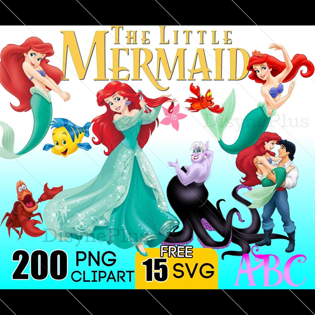 The Little Mermaid Bundle PNG | Inspire Uplift
