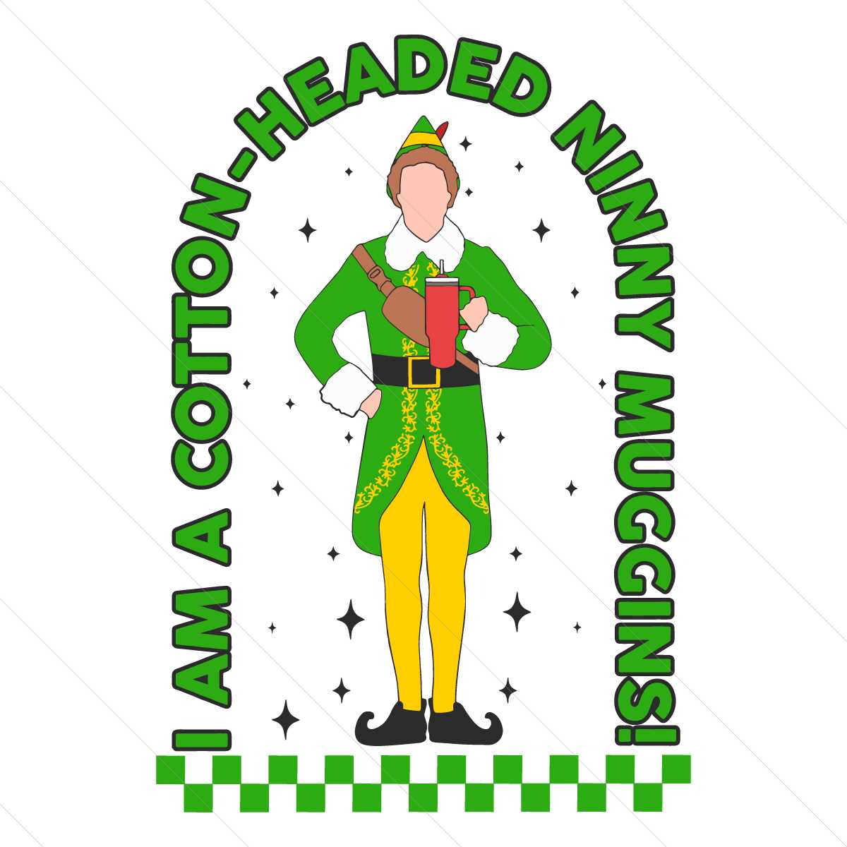 Cotton Headed Ninny Muggins Buddy The Elf Svg File | Inspire Uplift